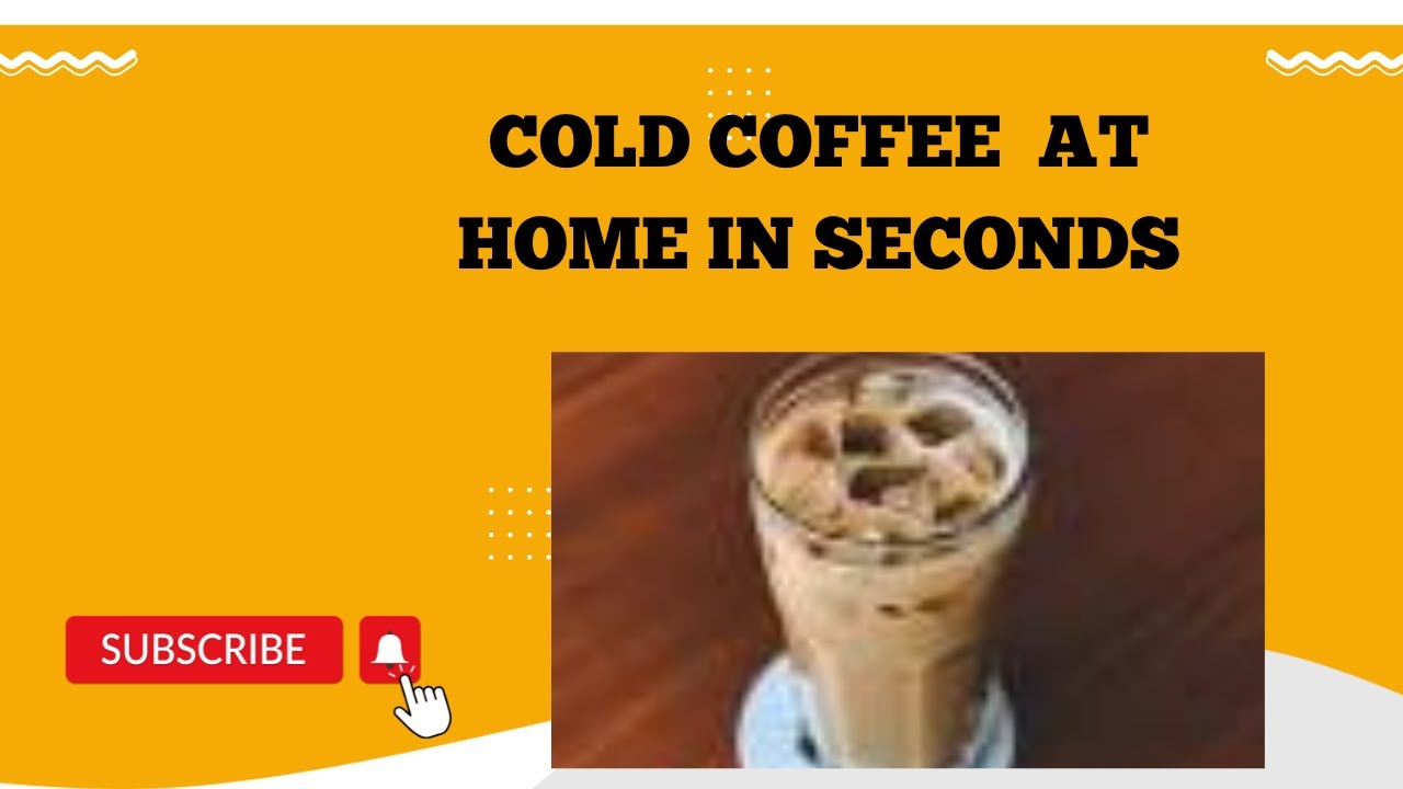 Cold coffee | Cold coffee without ice cream| How to make cold coffee at ...