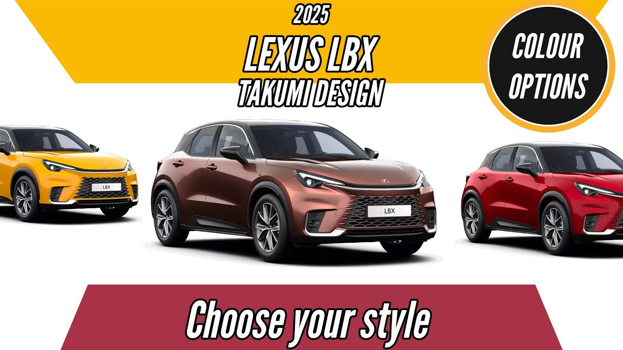 2025 Lexus LBX Takumi Design - All Color Options Explained with Real ...
