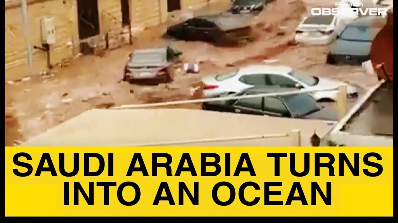 Jeddah turns into an Ocean | Jeddah Flood | Pakistan Observer - YouTube