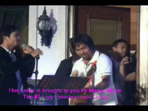 Manny Pacquiao Sings Together with Lito Camo at Victory Party - Funny ...