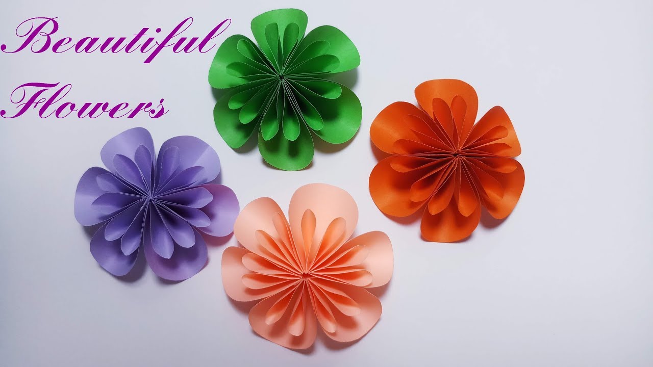 DIY Origami Beautiful Paper Flower/How to Make Paper Flowers Step by ...