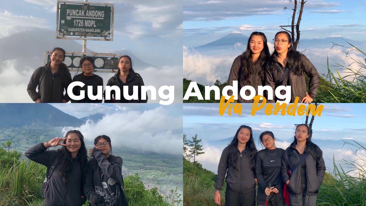 Mini Vlog | Gunung Andong via Pendem 💫🤩 🍬 - YouTube
