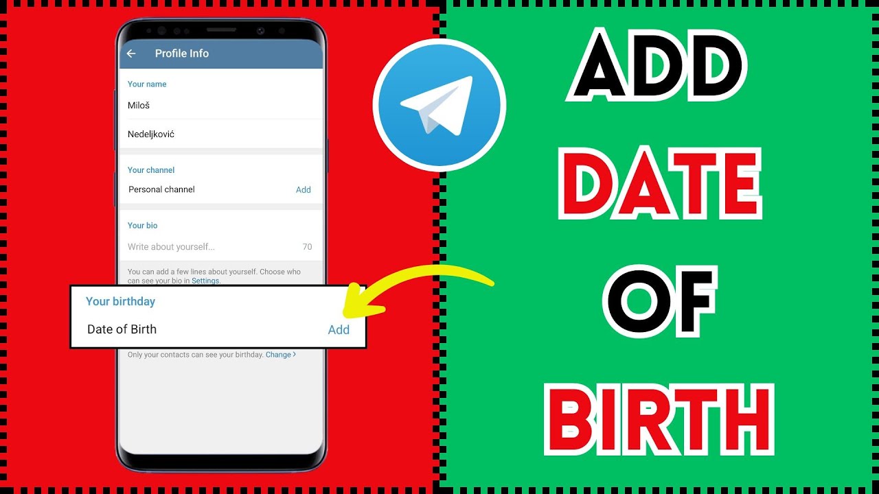 How to Add a Date of Birth on Telegram (2024) - YouTube