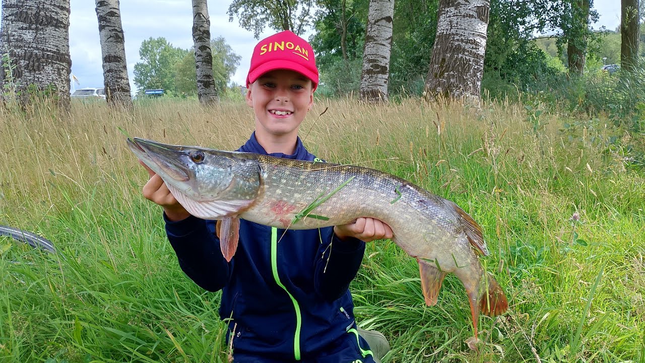 dag 2 snoek vissen in mini meer (MEGA SNOEK PAKT MICRO AASJE) #fishing ...