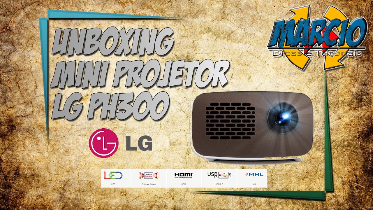 Unboxing Mini Projetor LG PH300 - YouTube