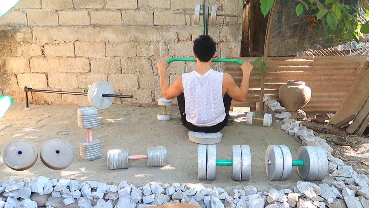 HOMEMADE LAT PULLDOWN MACHINE - YouTube