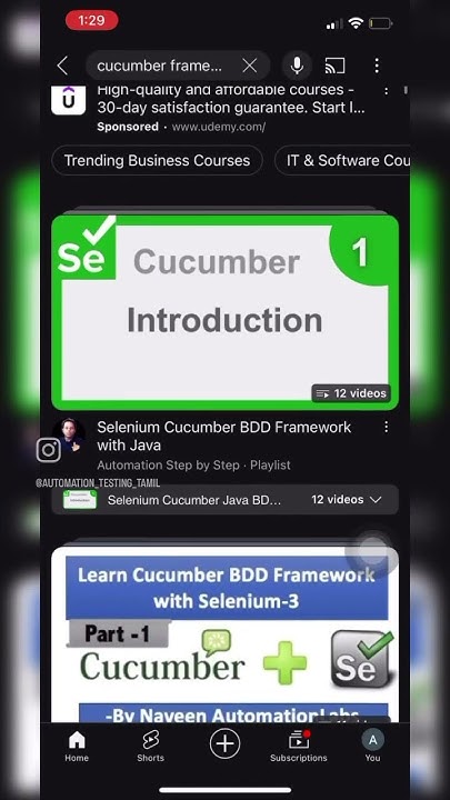 Cucumber Framework Seleniumwithjava Seleniumtesting Softwaretesting Testing Selenium Youtube