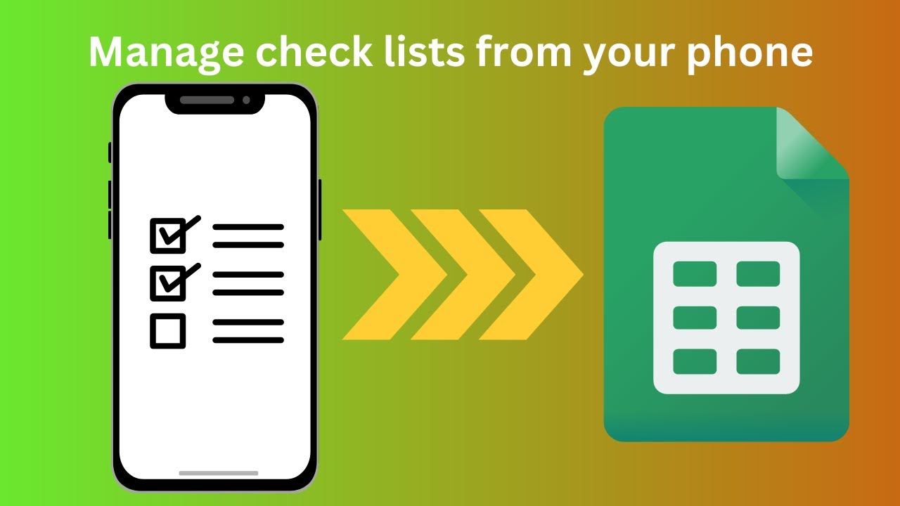 employee checklist from your phone with google sheets - YouTube