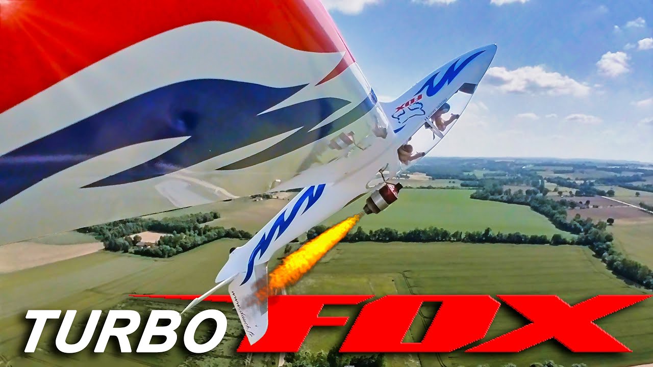RC Turbine Glider Jet - TURBO FOX - Aerobatic Display - YouTube