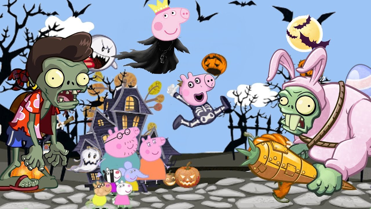 Horror Peppa Pig Halloween Night | PeppaPig and Ghost - YouTube