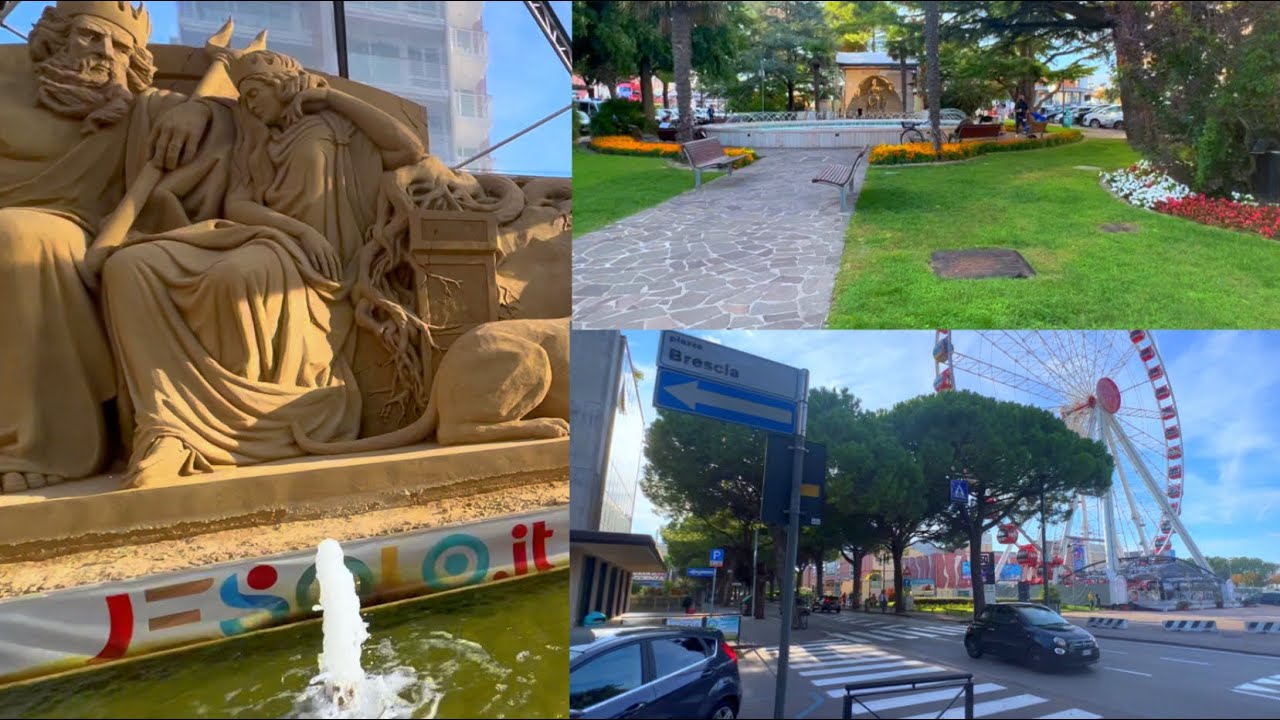 Lido di Jesolo, Piazza Brescia Tour October 2022 - YouTube