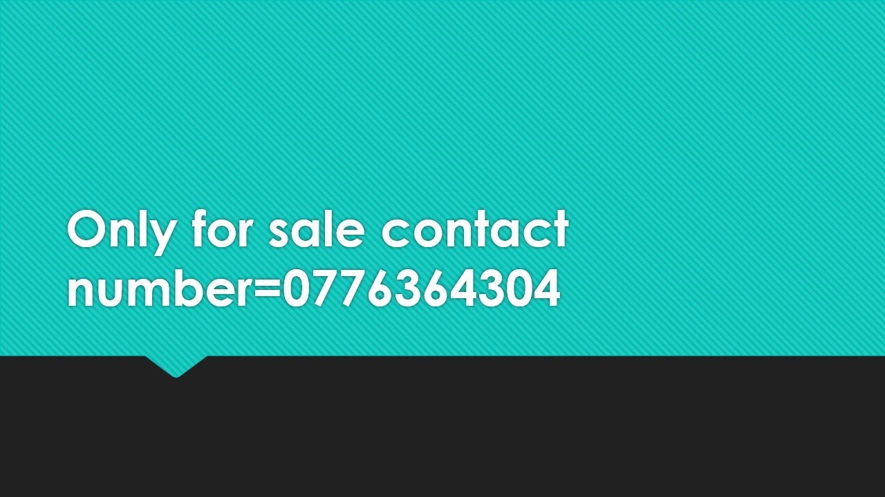 only for sale contact number= 0776364304 - YouTube