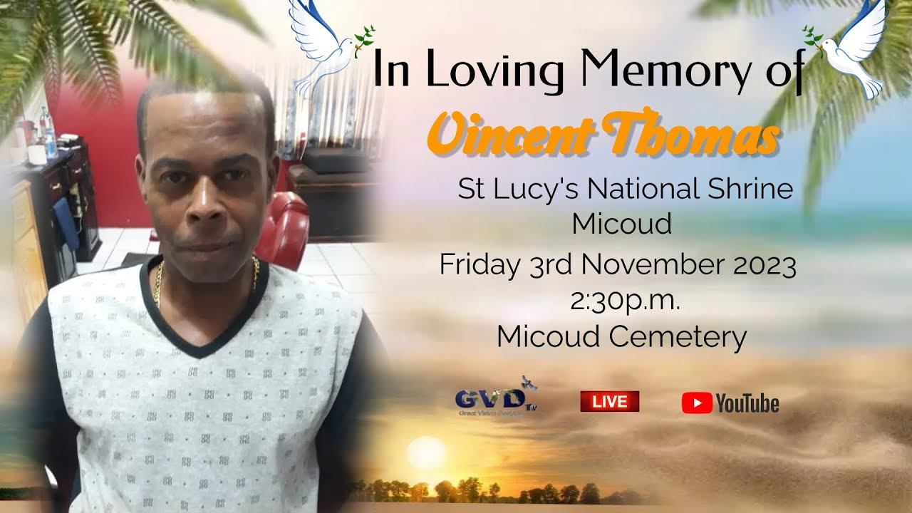 In Loving Memory of Vincent Thomas - YouTube