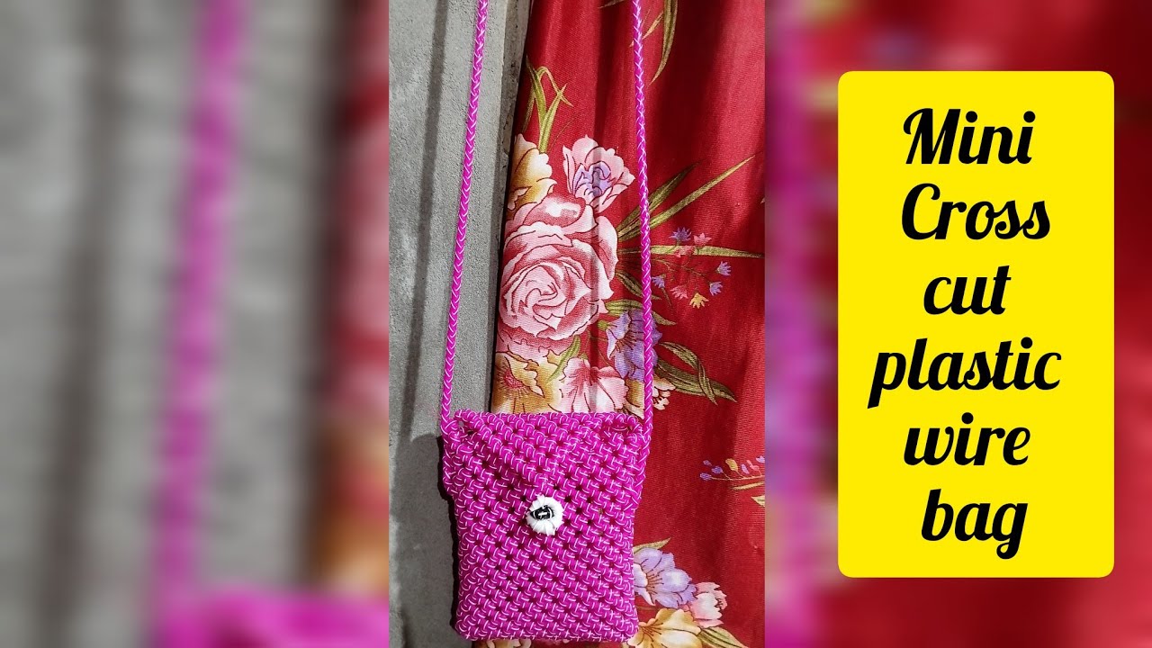 mini plastic wire bag/cross cut plastic wire bag/ mini bag - YouTube