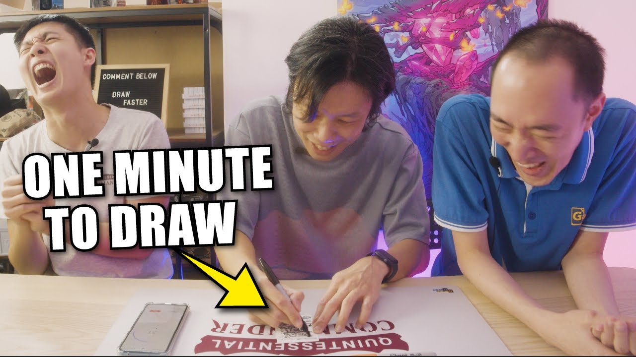 We Quiz MTG Artist While He Draws - YouTube