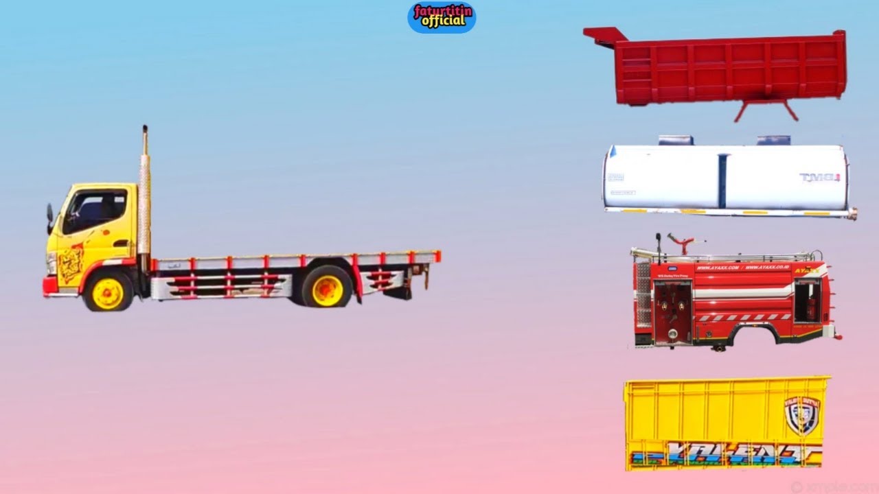 MENEBAK GAMBAR DENGAN BENAR !! BAK TRUCK ENGKEL KUNING VALENT PUTRA ...