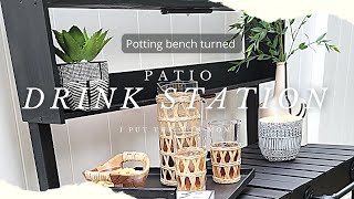 PATIO MAKEOVER  | PATIO BAR CART