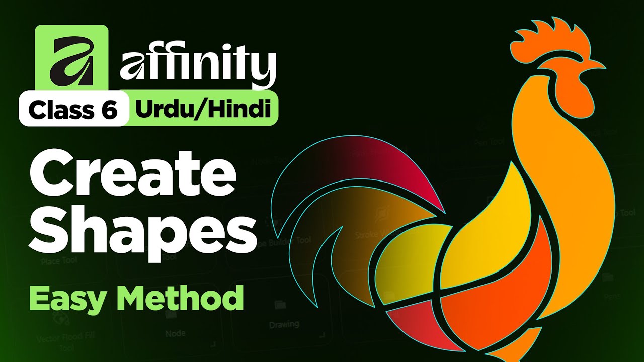 How to Create Shapes Using Pen Tool in Affinity - Class 6 - YouTube
