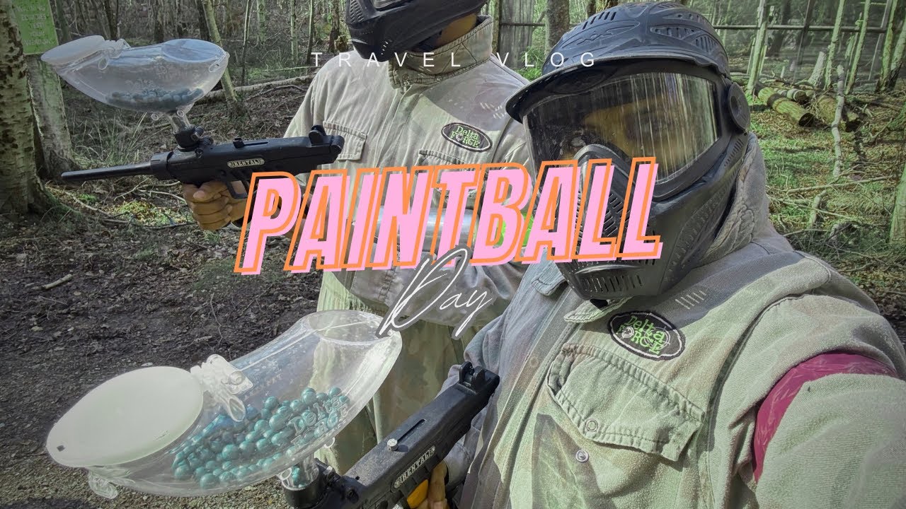 Paintball day 🔫| Fun adventure | Day out with friends in UK 🇬🇧 - YouTube