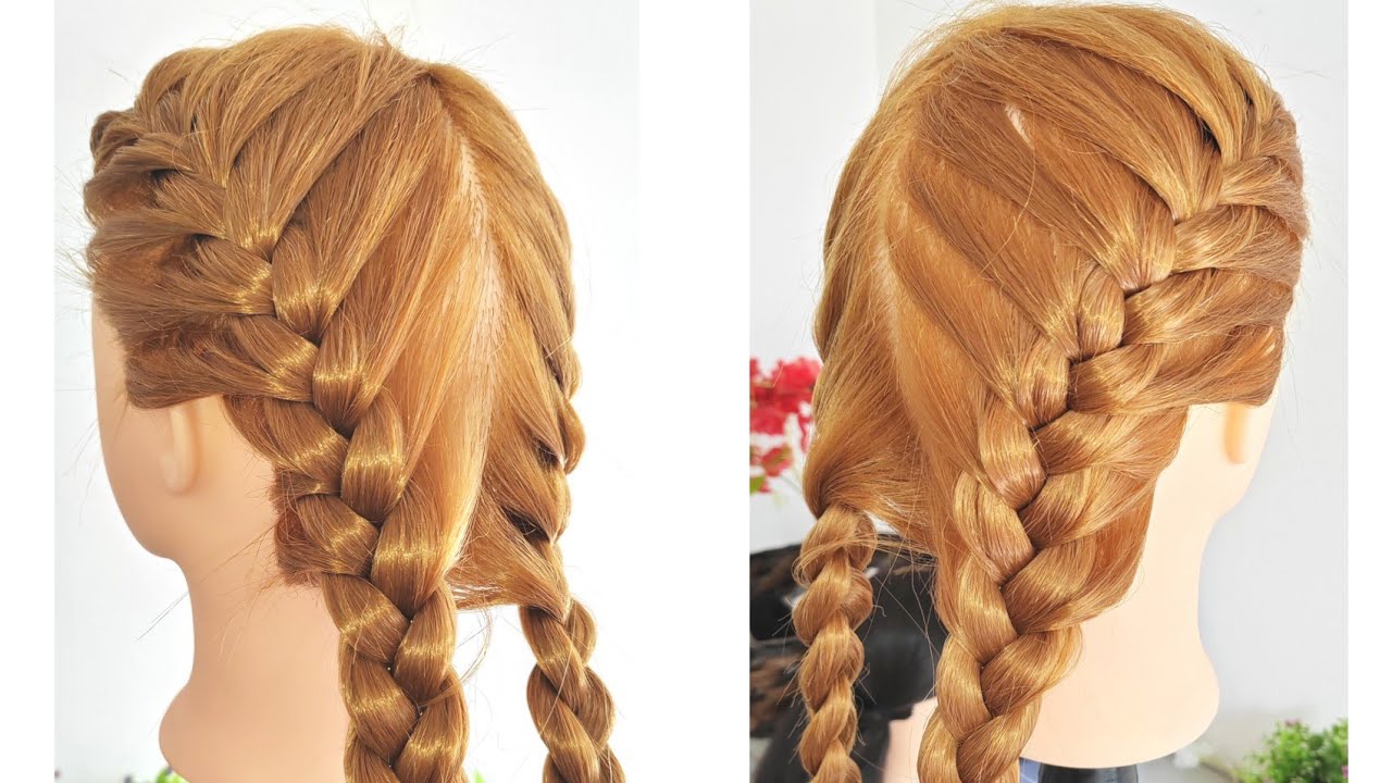 How to double french braid on someone else | French braid two sides ...