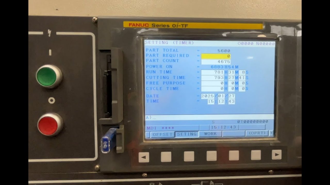 FANUC 0i-TF: Cómo cambiar la fecha y hora - YouTube