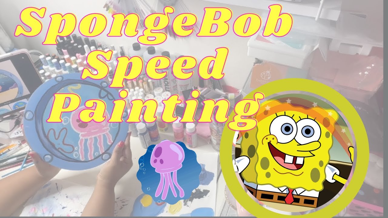 SpongeBob Speed Painting | HeyItsBrittany - YouTube