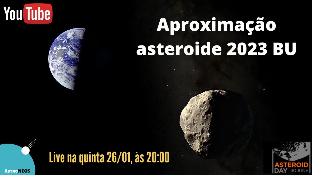 Aproximação do asteroide 2023 BU - YouTube