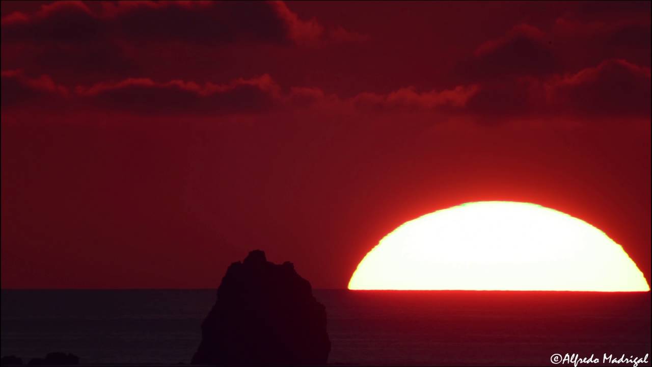 El rayo verde desde Loiba (4K) - YouTube