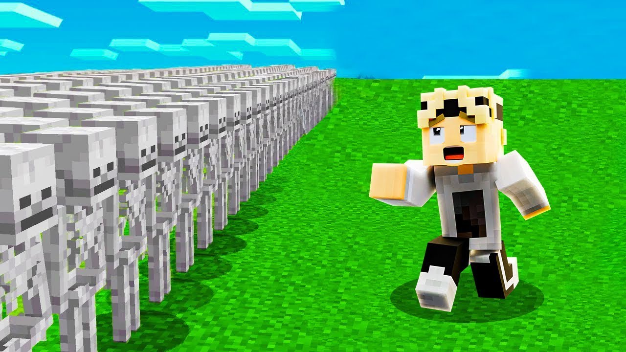 ich BEKÄMPFE 1000 SKELETTE.. ☠💀 (Minecraft Mods) - YouTube