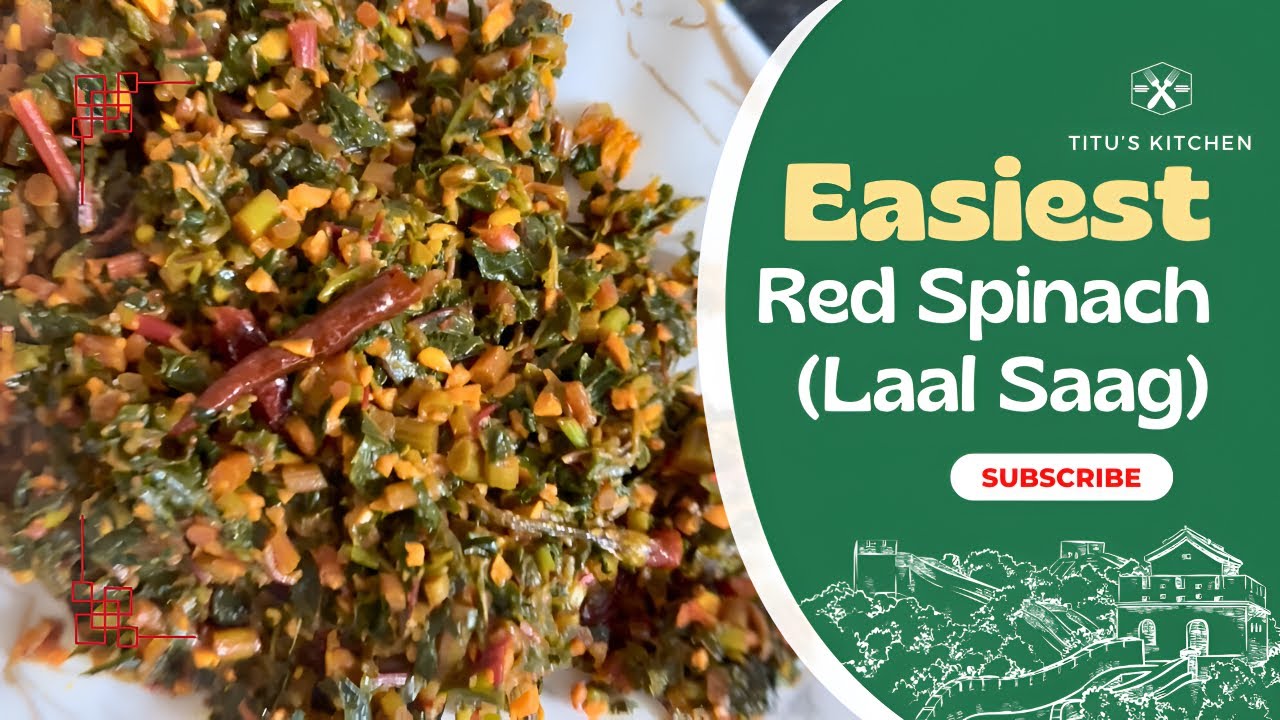 I Made The Easiest And Cheapest Red Spinach Recipe Ever! (Laal Saag ...