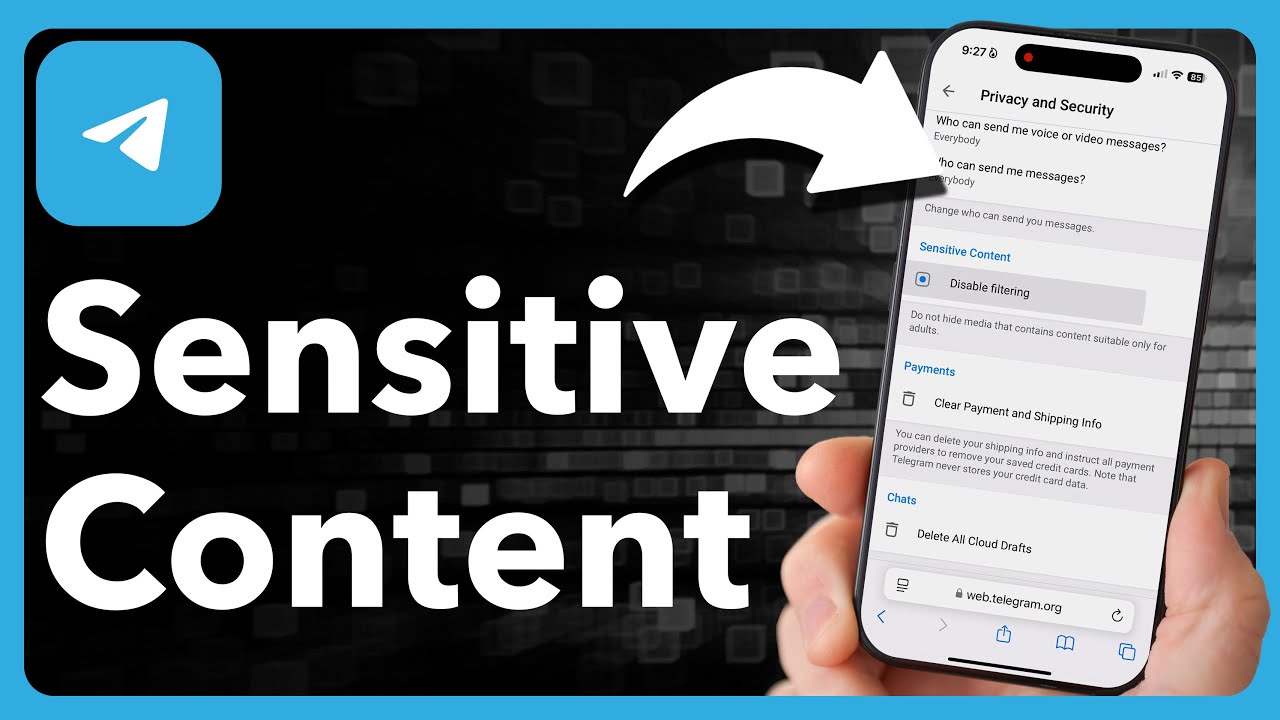 How To Enable Sensitive Content On Telegram - YouTube