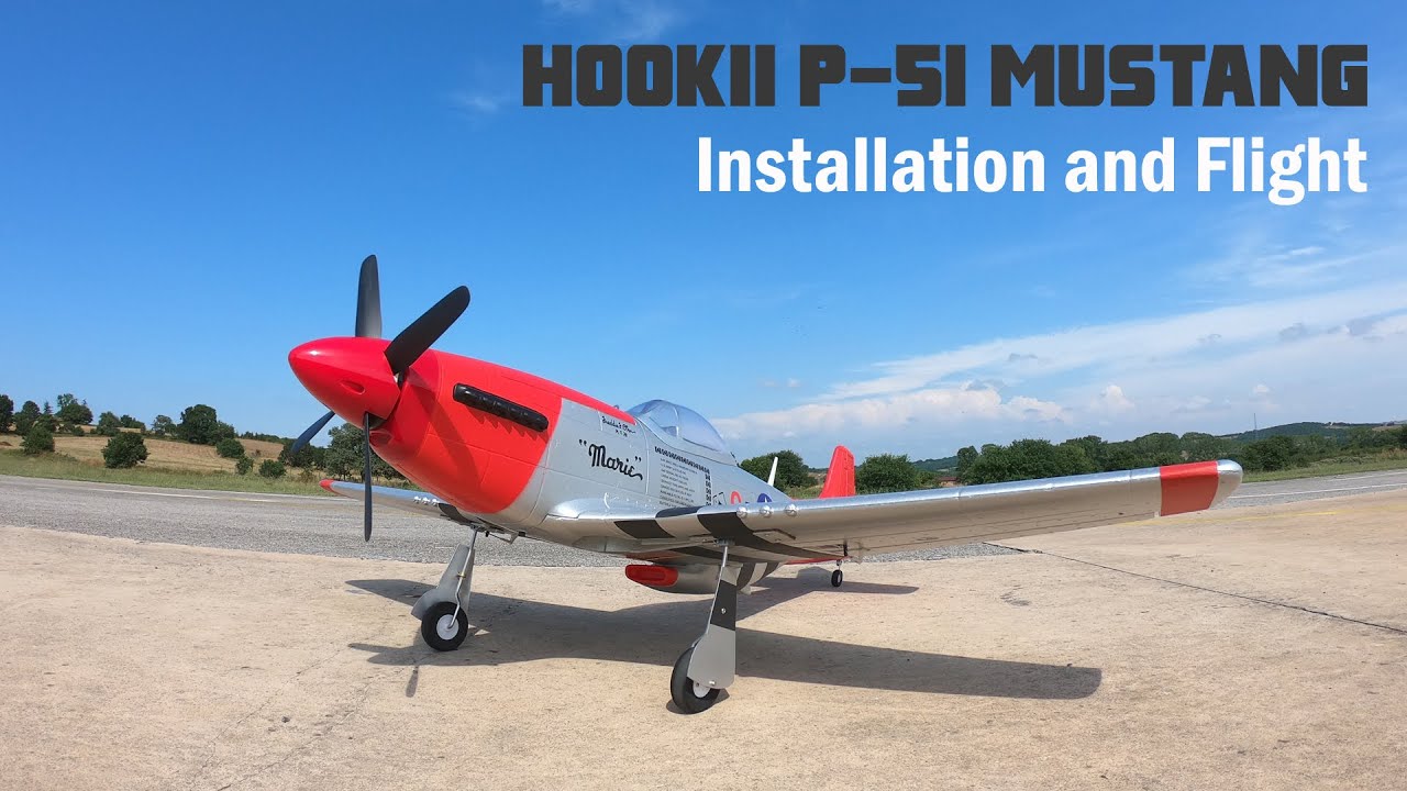 120CM P-51 Mustang RC Airplane Assembly And Test Flight - YouTube