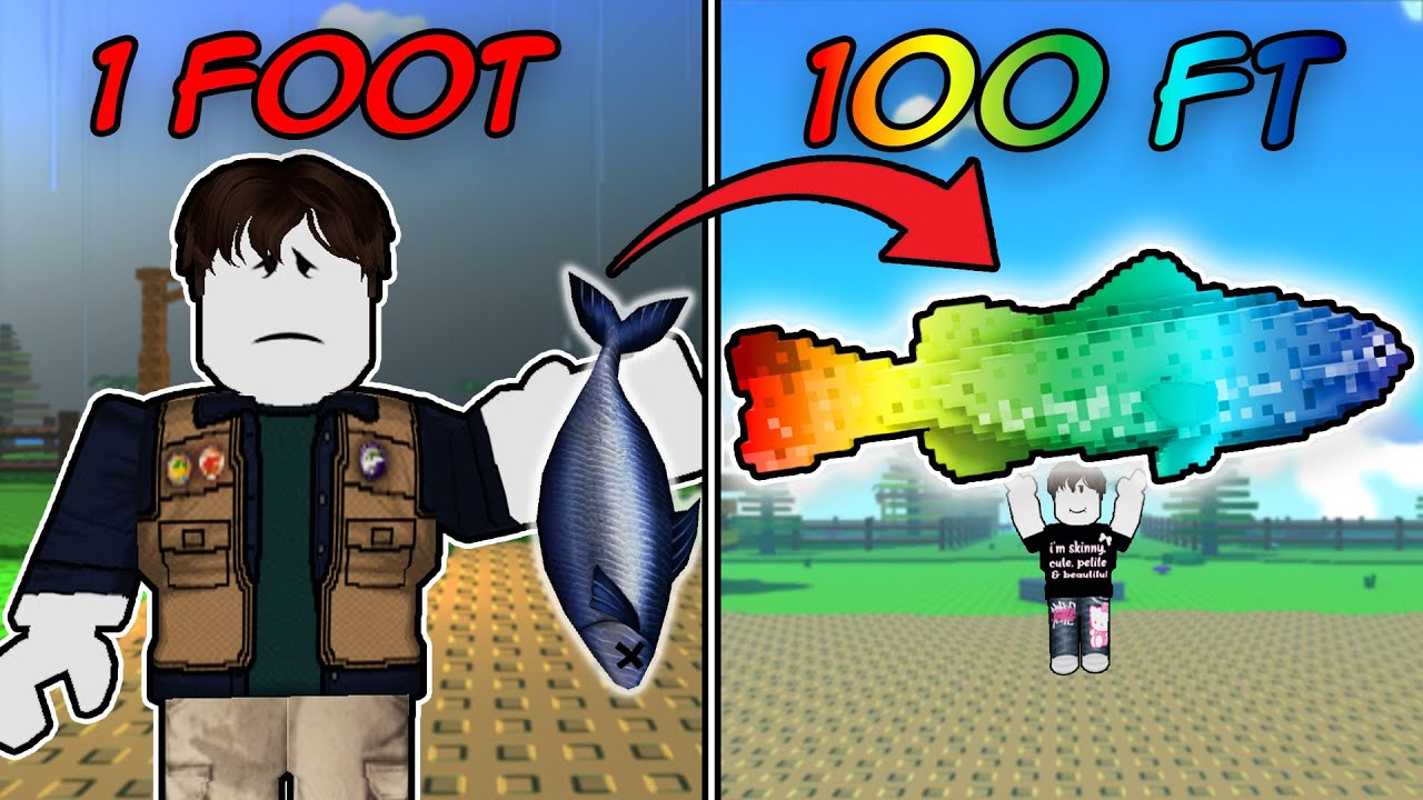 Catching the BIGGEST Fishes in Roblox Grow a Fish Pond - YouTube