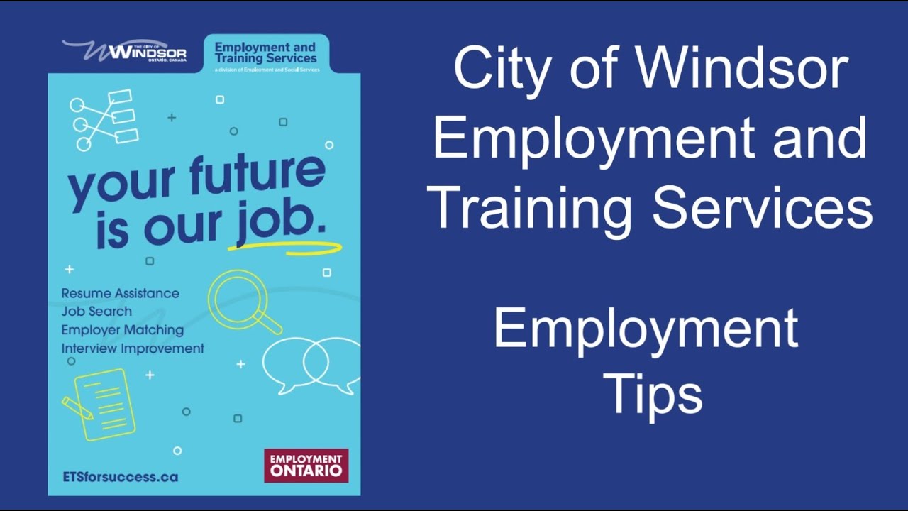 Employment and Training Service Employment Tips - YouTube