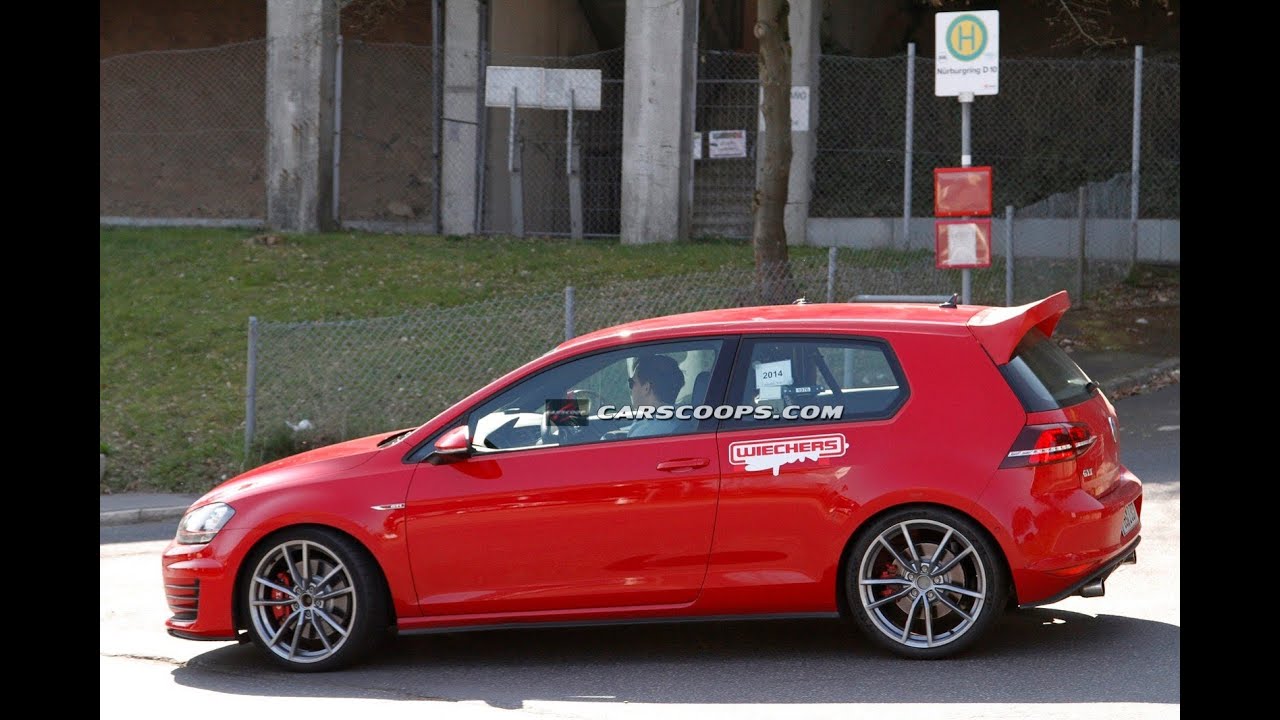 New VW Golf GTI Club Sport Spy shots - YouTube
