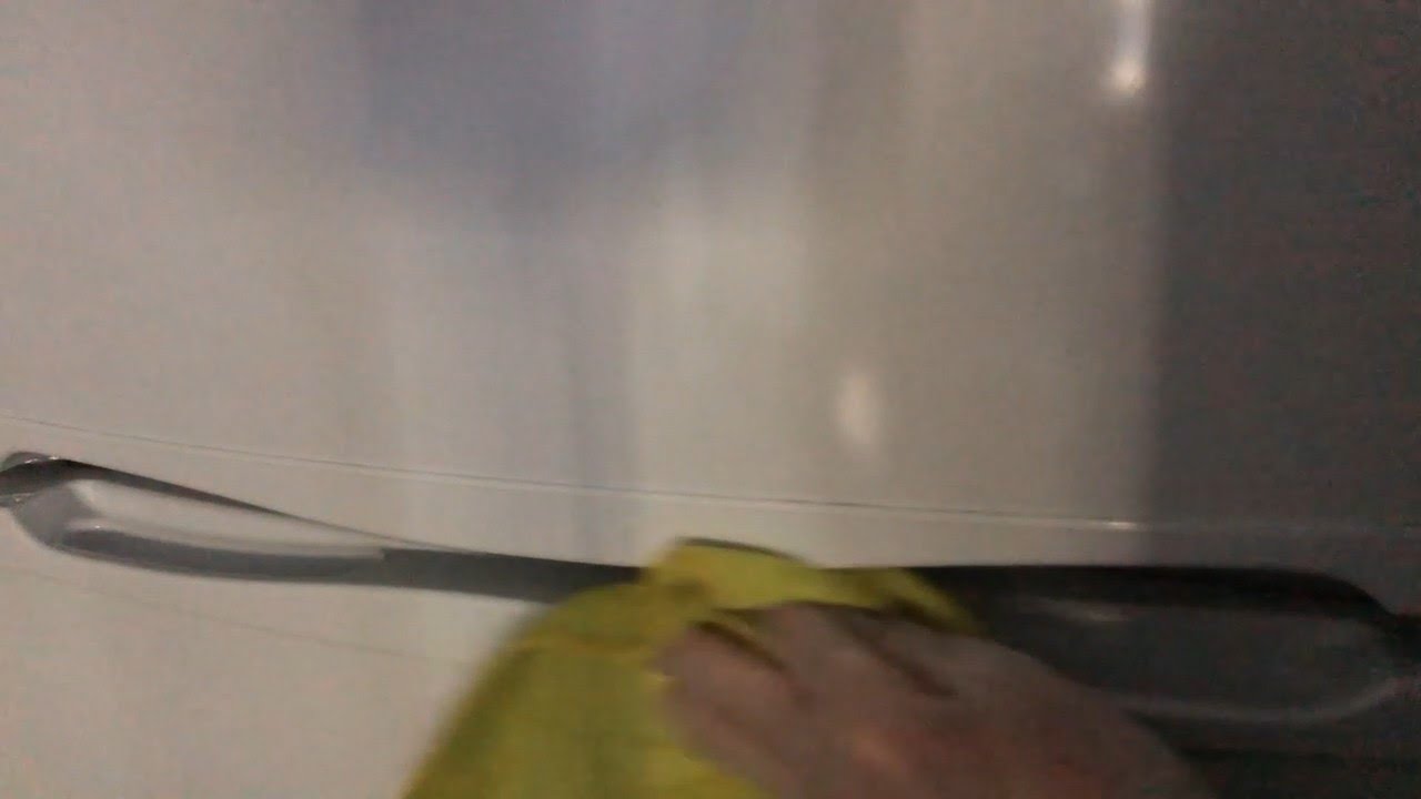 Cleaning Outside of Refrigerator Door ASMR - YouTube