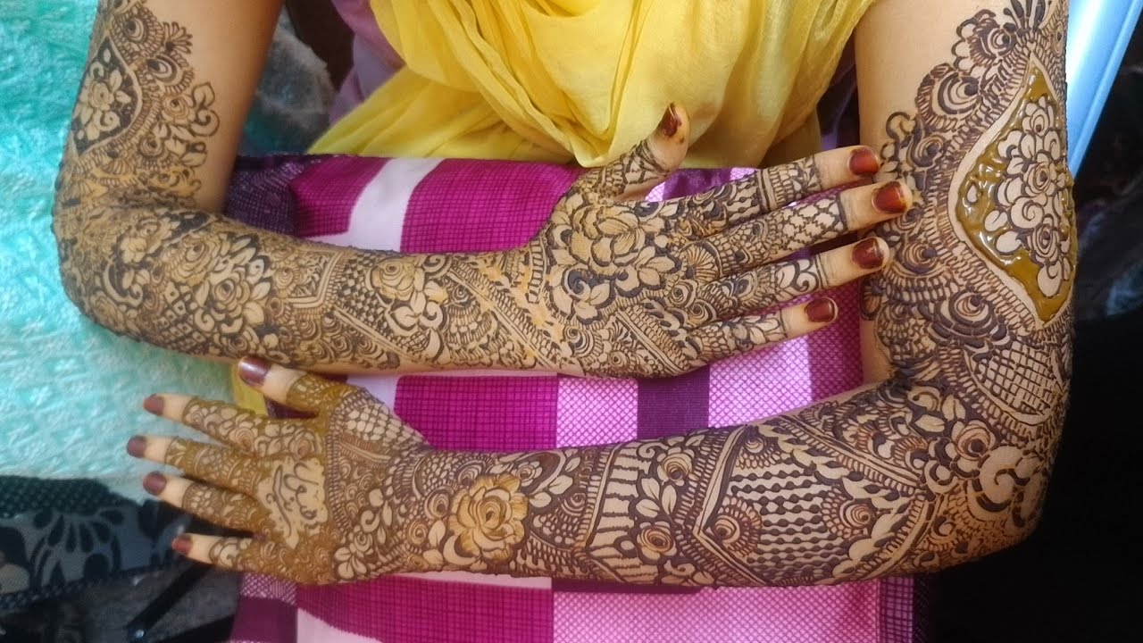 BRIGHT MEHNDI DESIGN, art name is Fatima mehandi - YouTube