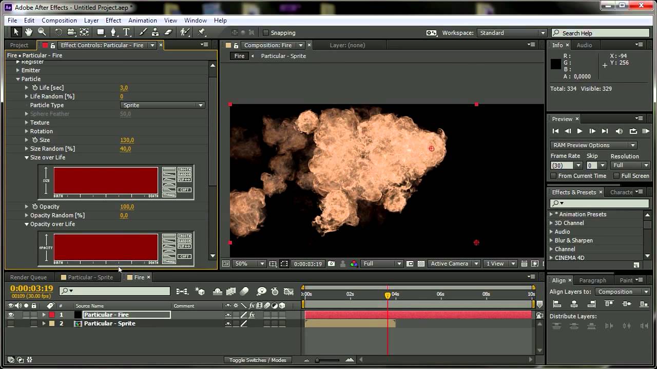 After Effects CG Fire Series | Particular Fire Tutorial | By ...