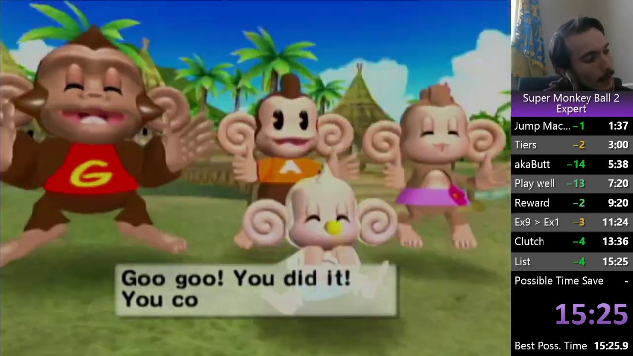 Super Monkey Ball 2 - Expert Speedrun in 15:25 [Former World Record] - YouTube