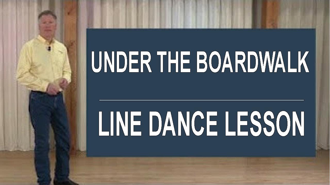 Under The Boardwalk Line Dance - YouTube