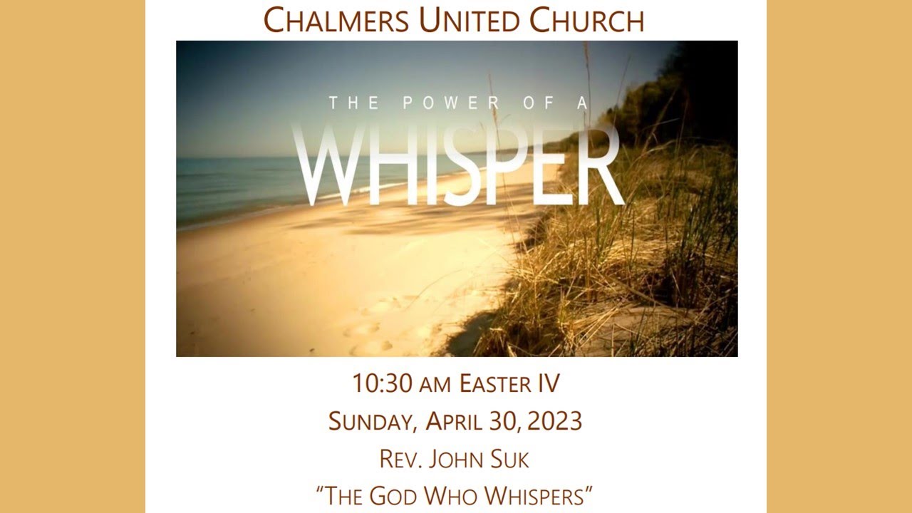 CUC Worship Service, Rev. John Suk, April 30 2023, Chalmers United ...