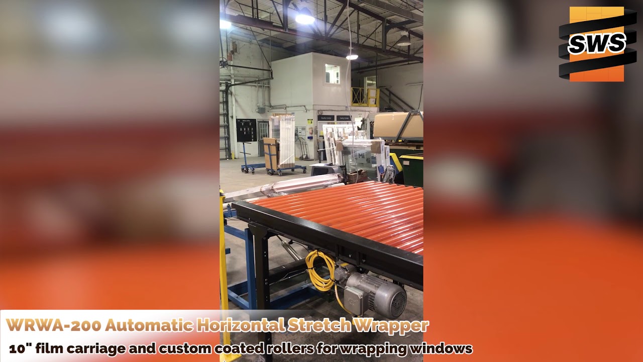 Wulftec WRWA-200 Automatic Horizontal Stretch Wrapper - YouTube
