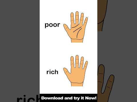 Rich or Poor? palm reading lines#youtubeshorts #palm #reading #reels #videos  #rich #shorts #wealth
