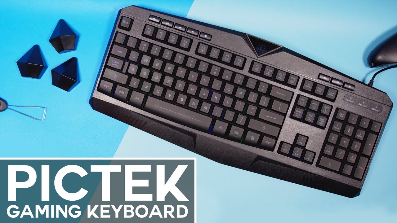 PICTEK PC323A Gaming Keyboard - Review - YouTube