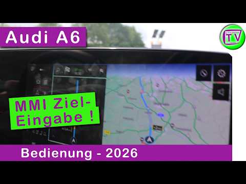 Audi A6 MMI 2026: Navigationsziel eingeben & Zwischenziele