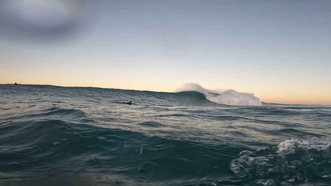 POV: EARLY MORNING MASSIVE OUTER REEF SLAB - YouTube