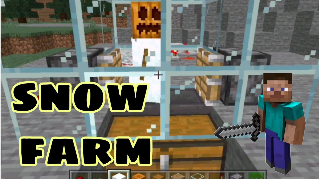 How to make snow farm in Minecraft - YouTube