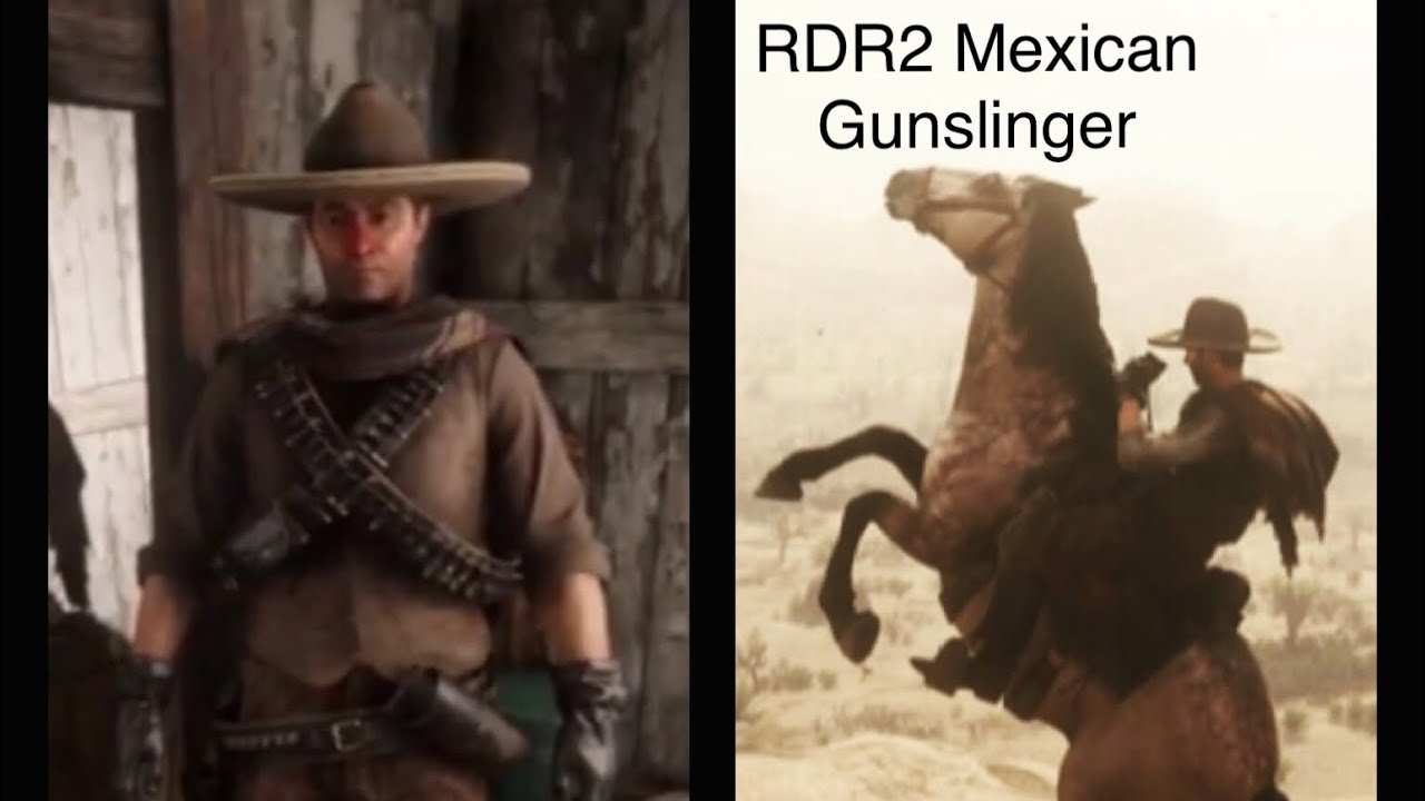 Mexican Gunslinger Outfit Tutorial (Red Dead Online) - YouTube