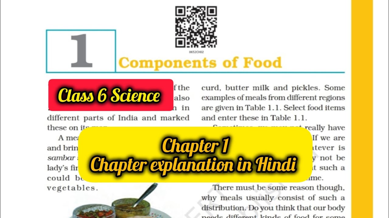 Class 6 Science Chapter 1 Components of Food Chapter line by line NCERT ...