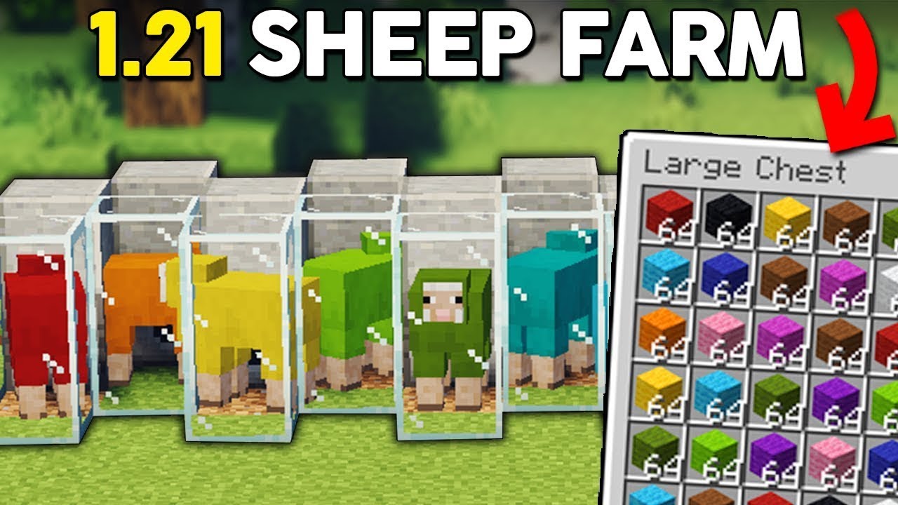 BEST 1.21 AUTO AFK SHEEP FARM [JAVA + BEDROCK] - YouTube